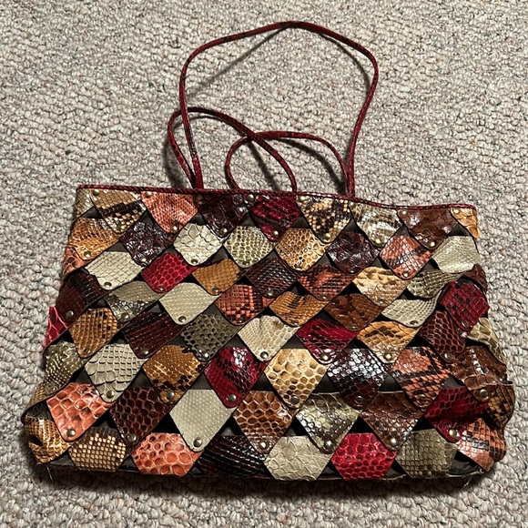 Desmo | Bags | Vintage Desmo Snakeskin Purse With Attached Bag | Poshmark